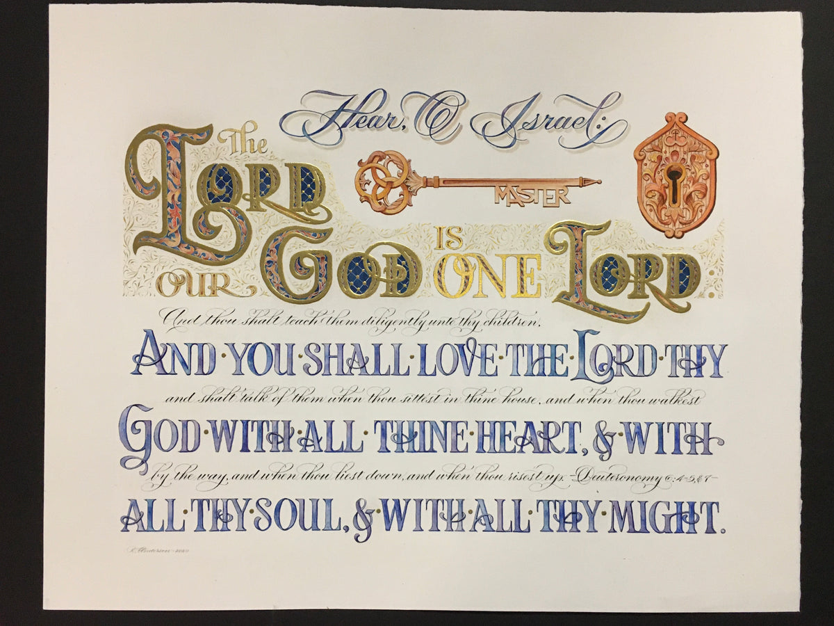 Custom work – Gospel Calligraphy