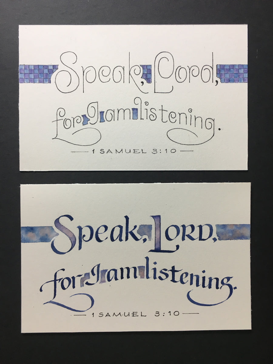 Custom work – Gospel Calligraphy